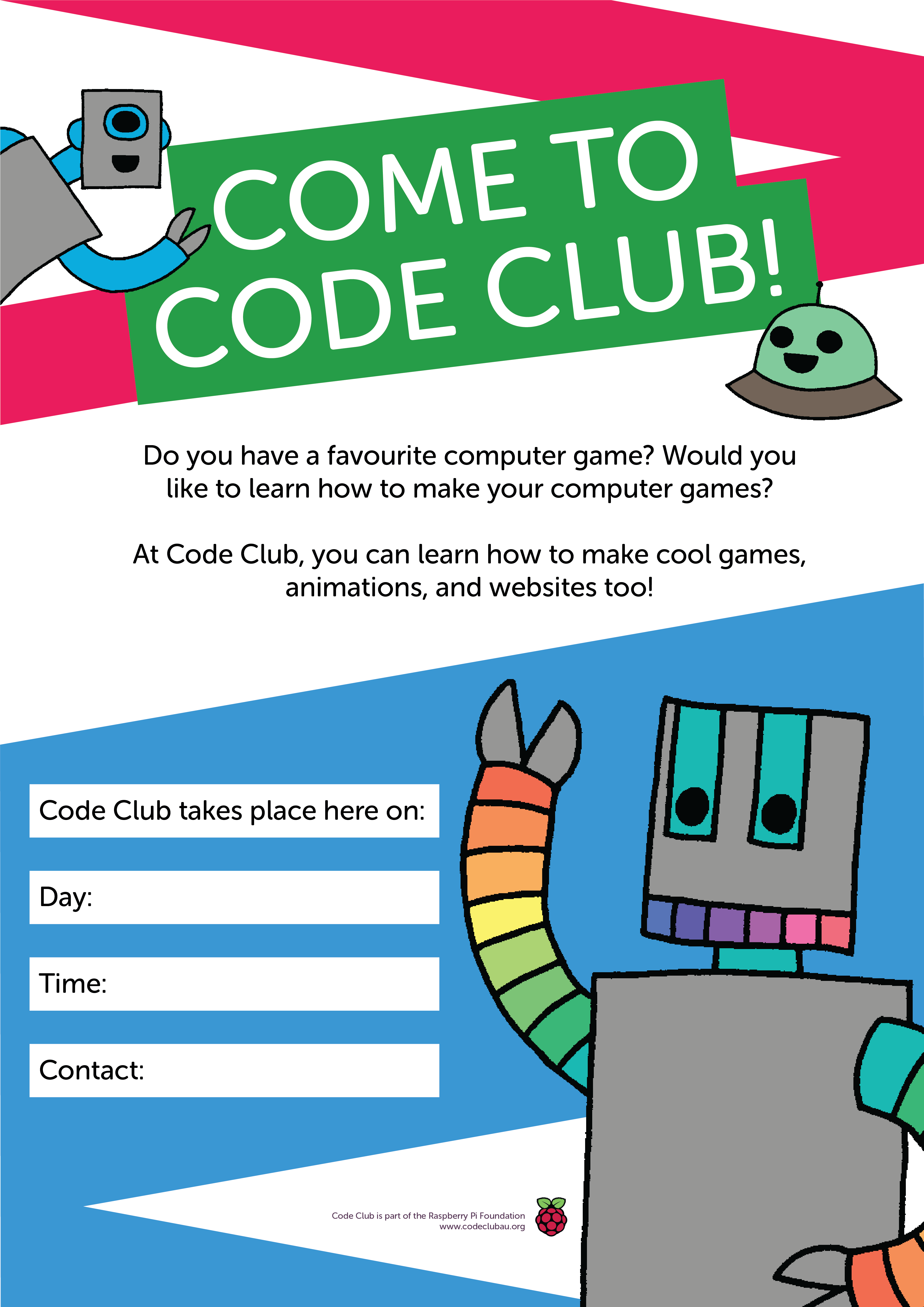 Downloads: Club organisation | Code Club Australia